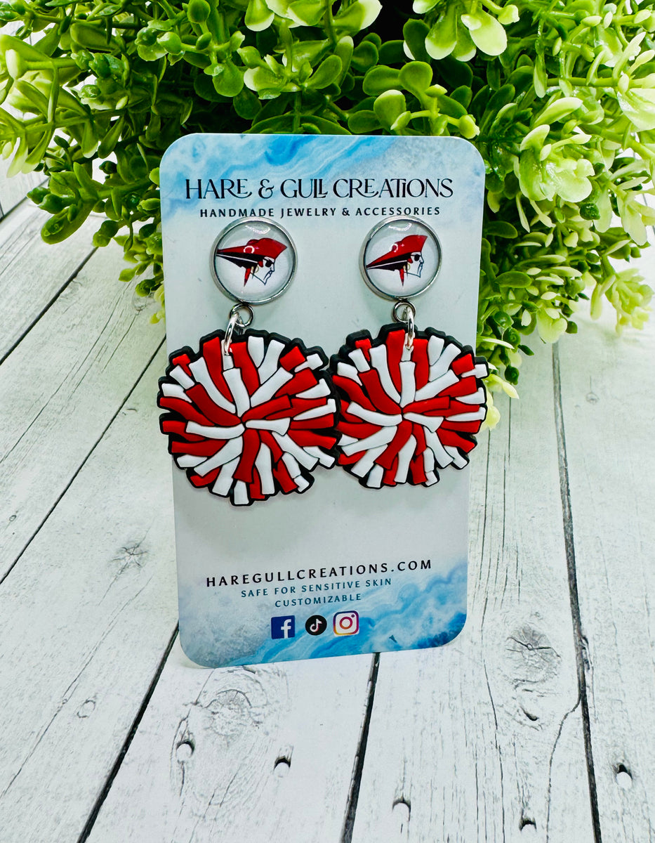 Perry Pirates Cheerleading Dangles – Haire & Gull Creations